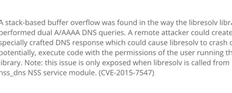 Critical Glibc Buffer Overflow Vulnerability In Getaddrinfo On Linux Cve 2015 7547 And Cve 2015