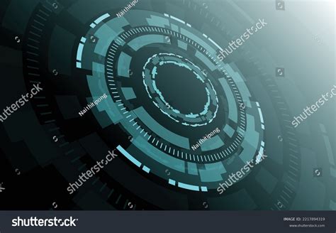Abstract Futuristic Electronic Circuit Technology Background Stock