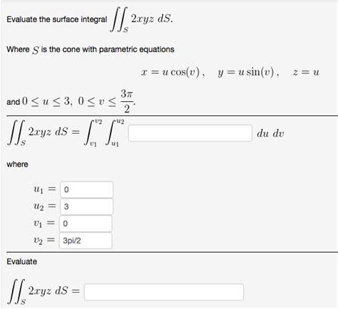 Solved Evaluate The Surface Integral Double Integral S Chegg Com