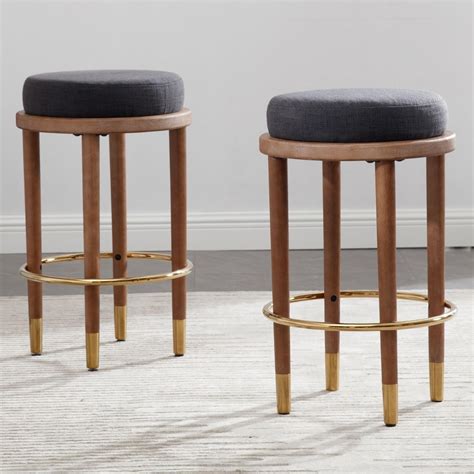 26 Rustic Backless Bar Stools Set Of 2 Counter Height