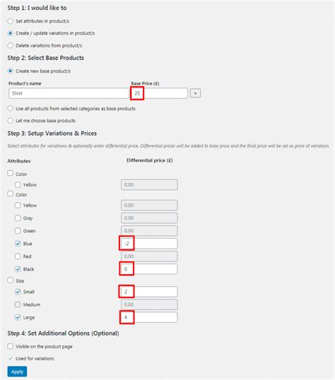 How Price Calculation In Creation Of Product Variations Works