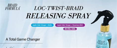 Dr Feel Cool Loc Twist Braid Releasing Spray 250ml Ebin New York