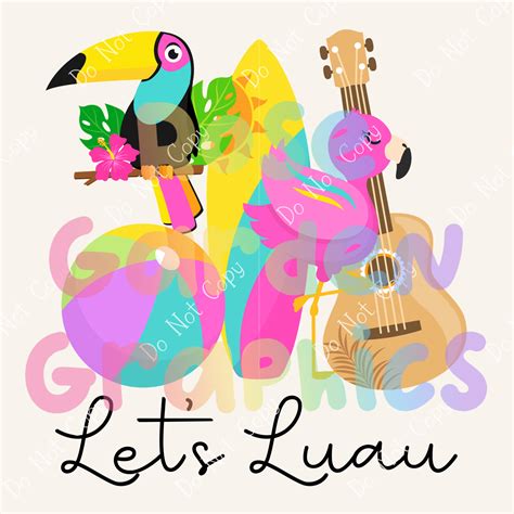Summer Luau Lets Luau Png Rose Garden Graphics