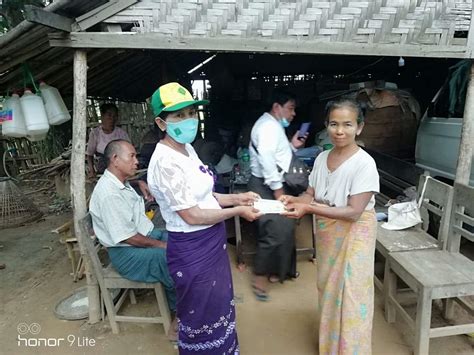 ရွှေဘိုခရိုင်၊ ကျောက်မြောင်းမြို့တွင် သဘာဝဘေးကြောင့်သီးနှံပျက်စီးဆုံးရှုံးခဲ့သည့်တောင်သူများအား