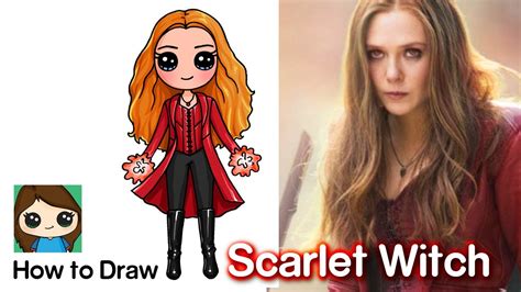 How To Draw Scarlet Witch The Avengers Youtube