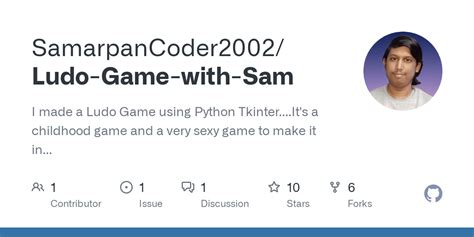GitHub SamarpanCoder Ludo Game With Sam I Made A Ludo Game Using Python Tkinter It S A