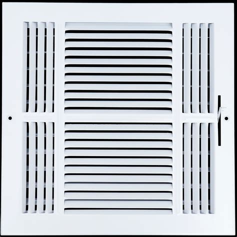 12 X 12 Duct Opening 3 Way Steel Air Supply Diffuser For Sidewall An