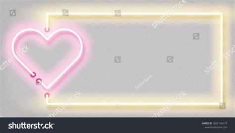 Vector Realistic Isolated Neon Sign Heart Stock Vector Royalty Free