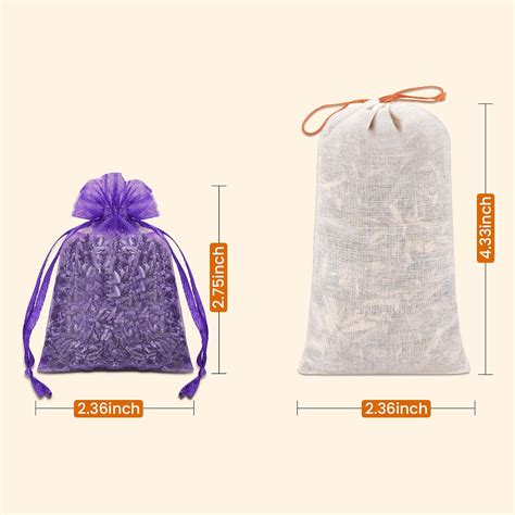 Homode Bolsas De Lavanda Y Bolsitas De Cedro Paquete De 24 Sobres De