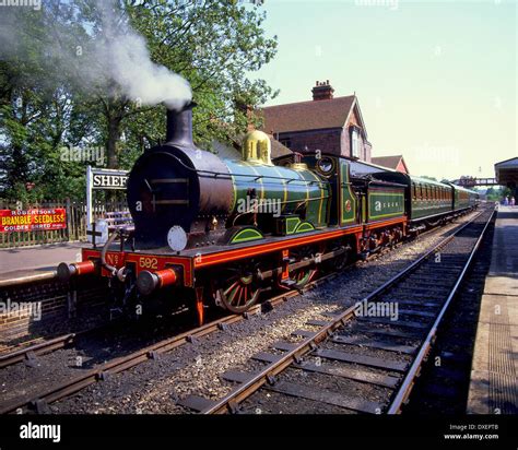 A Wainwright C Class Steam Train 0 6 0 Sits At Sheffield Park Station On The Bluebell Line