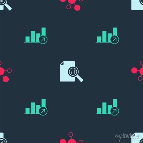 Set Mind Map Infographic Document With Chart And Financial Growth