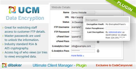 crm client encryption