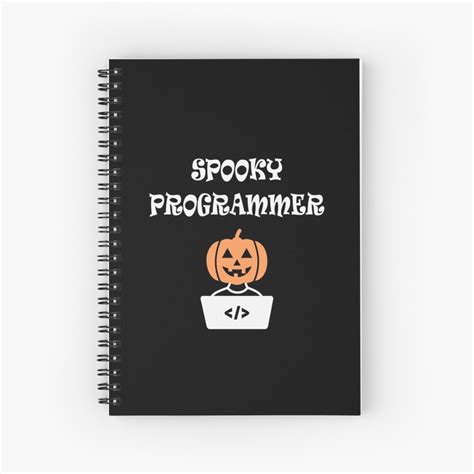Spooky Programmer Spiral Notebook