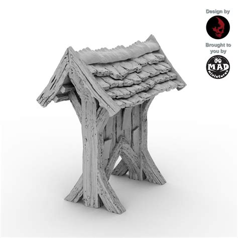 Helwick Notice Board 58mm Terrain Piece By Terrabloks Mad Miniatures