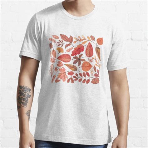 Autumn Pinks Fallen Leaves T Shirt For Sale By Nancyanna Redbubble
