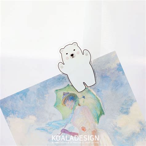 캐릭터 아크릴집게 다꾸 클립 파일 서류집게 코알라디자인