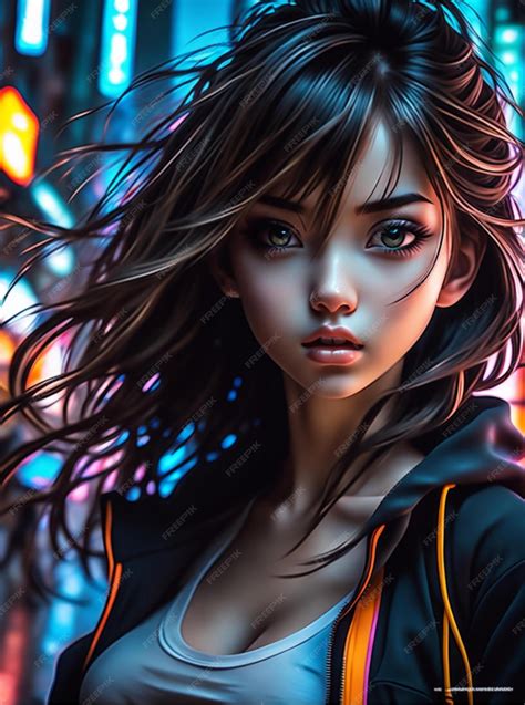 Premium Photo Anime Girls Young Sexy Girl Anime Style Character Illustration Design Manga