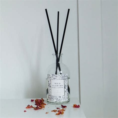 Wildflowers ~ Bluebell Hyacinth And Wild Rose Reed Diffuser Caris Green