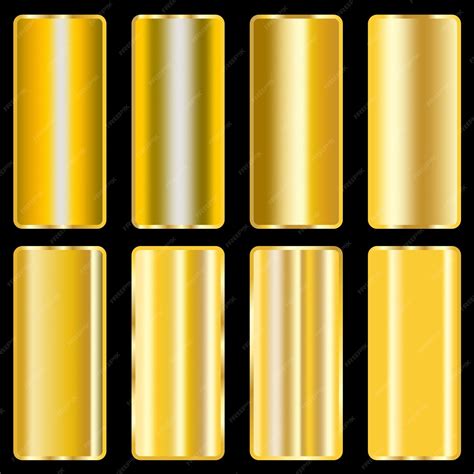 Premium Vector Golden Rectangular Plates Vector Illustration