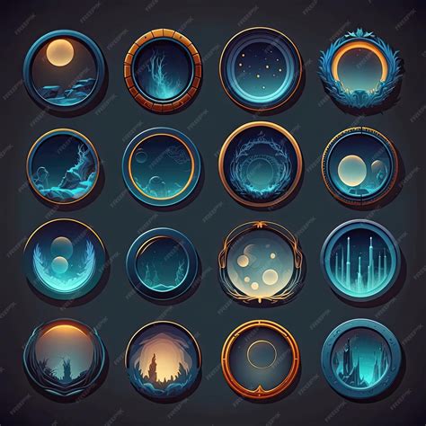 Premium Photo Menu Round Frame Game Ai Generated User Digital Sign