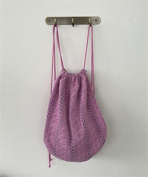 멜로퍼플 ﻿ 당일 띵크bag 레이스 스트링 여름 바캉스 여행 보부상 복조리 에코 숄더 백팩 가방6col