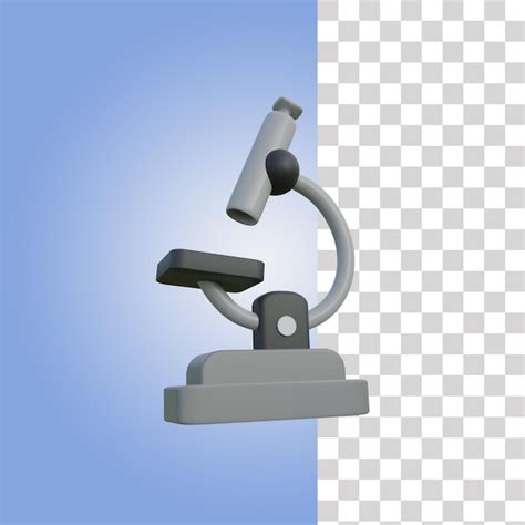 Premium Psd Microscope 3d Illustration