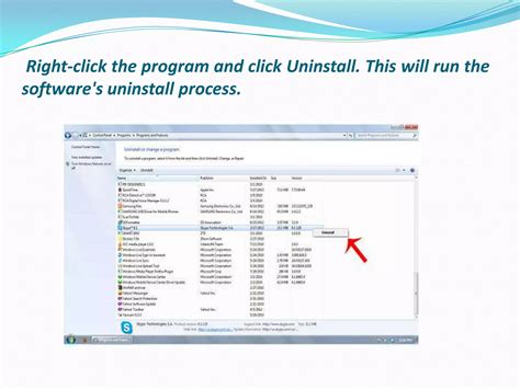 Uninstall Program From Window7 Pptx