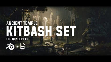 Ancient Temple Kitbash Set 2026 Free Daz 3d Models