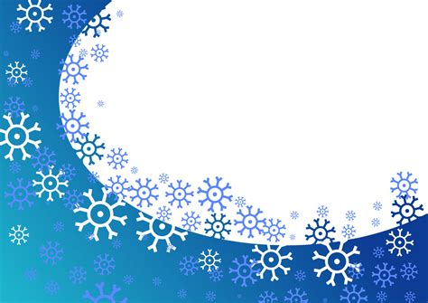 Blue Winter Snowflake Page Border 21579547 Vector Art At Vecteezy