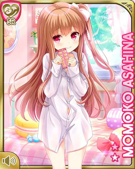 Safebooru 1girl Asahina Momoko Bed Brown Hair Card Medium Character