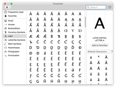 Access Mac Special Characters With The Character Viewer