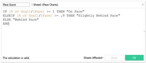 How To Make Pace Charts In Tableau