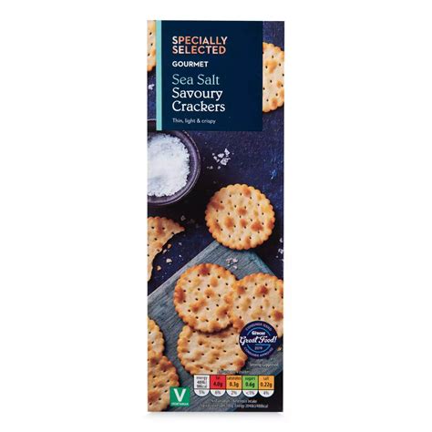 Gourmet Sea Salt Savoury Crackers Aldi Uk