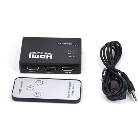 3 Port Smart Hdmi Switcher Three Hdmi Signal Input Grandado