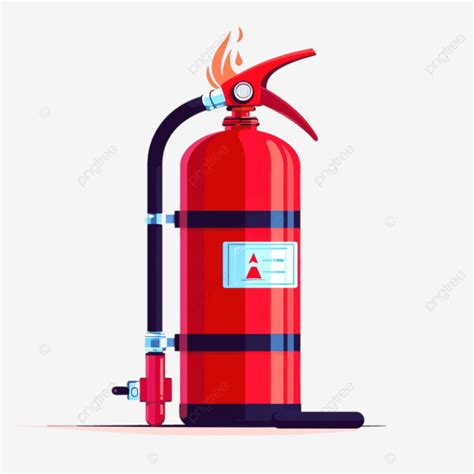 플랫 스타일의 소화기 불 끄는 사람 보호 Png 일러스트 및 이미지 에 대한 무료 다운로드 Pngtree
