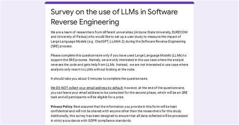 Survey On The Use Of Llms In Software Reverse Engineering Rreverseengineering