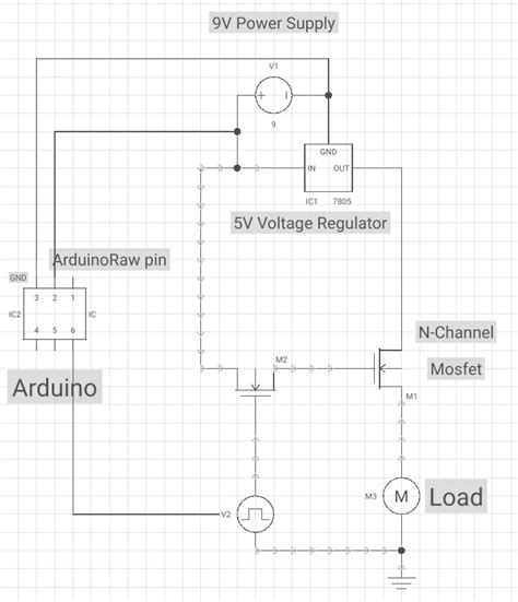 Switching High Side Of A Circuit With An Arduino And Two N Channel Mosfets Electrical