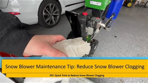 Snow Blower Maintenance Tip: Reduce Snow Blower Clogging Even With Wet Snow - YouTube