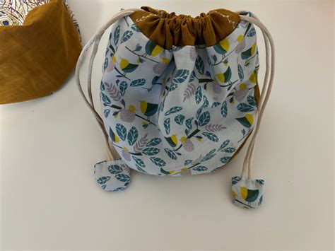 Reversible Drawstring Pouch Pattern Reversible Pouch Pattern