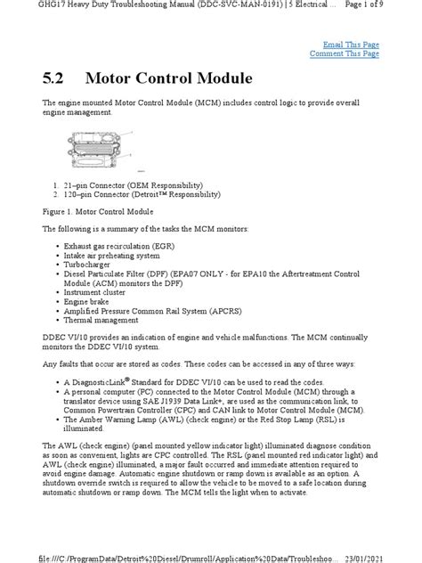 Ghg17 Heavy Duty Mcm Cpc Acm Pdf Throttle Electrical Connector