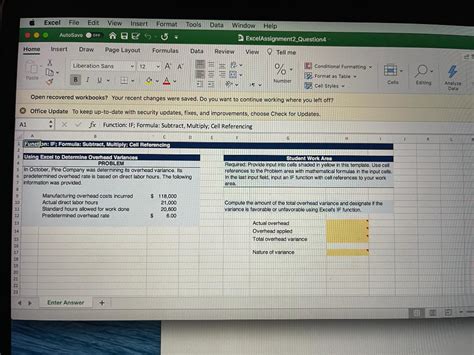 Solved Excel File Edit View Insert Format Tools Data Window