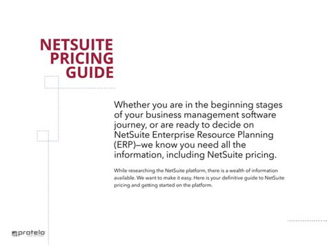 Netsuite Pricing Guide Ppt