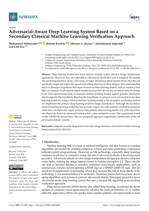 pdf adversarial aware deep learning system based on a secondary