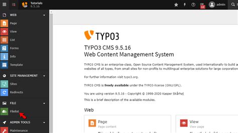 Using The Filelist Feature In Typo3 To Manage Your Files Hostarmada