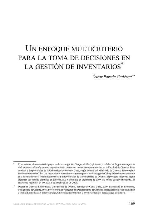 Pdf A Multi Criterion Focus For Decision Making In Inventory Management Pdf A Multi Criterion Focus For Decision Making In Inventory Management