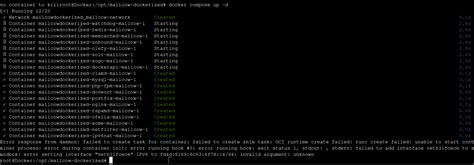 Mailcow Dockerized Error When Starting The Stack Mailcow Community