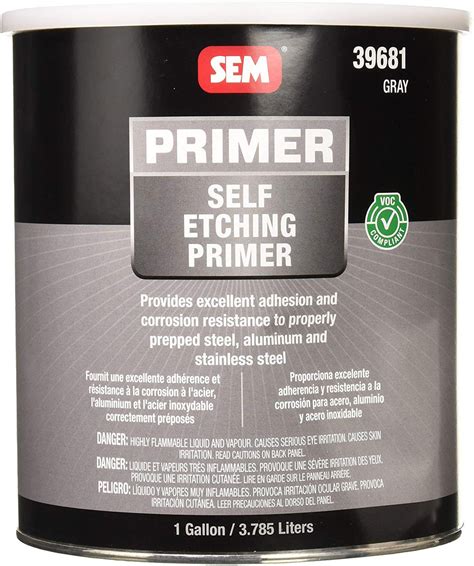 Sem 39681 Gray Self Etching Primer Gallon R And E Paint Supply