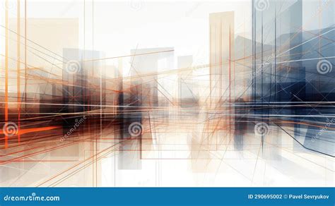 Sketch Wireframe Architecture Abstract Stock Illustration Illustration Of Perspective City