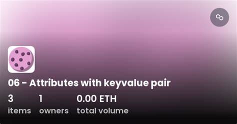 06 Attributes With Keyvalue Pair Collection Opensea