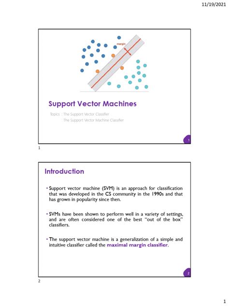 9 Svm 1 Pdf Support Vector Machine Statistical Analysis